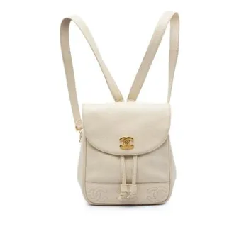 Chanel Pre-owned Vintage Backpack - Femme - Pre-owned - Blanc - Taille: ONE Size
