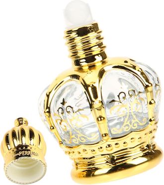 DOITOOL Goldener Glasroller Ätherische Öl Flasche Nachfüllbar für Parfüm und Massage Leere Flasche Klein und Tragbar für Reisen und Täglichen Gebrauch