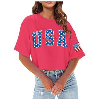 Generic Haut court d&eacute;t&eacute; graphique &agrave; manches courtes tendance athl&eacute;tique coupe ample d&eacute;contract&eacute; 2025 demi-chemises habill&eacute;es pour sortir T-shirts mignons pour