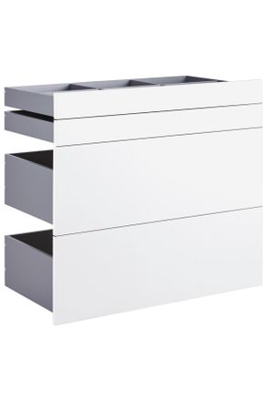 Homin Schubladenset, Weiß, Holzwerkstoff, 4-teilig, 90.9x82x46.8 cm, Schlafzimmer, Kleiderschränke, Schranksysteme