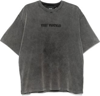 Axel Arigato Homme, Tops, Noir, Taille: S Distort Washed T-Shirt
