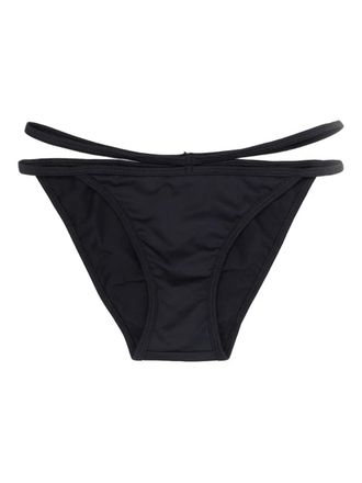 BASERANGE bas de bikini à bretelles superposées - Noir