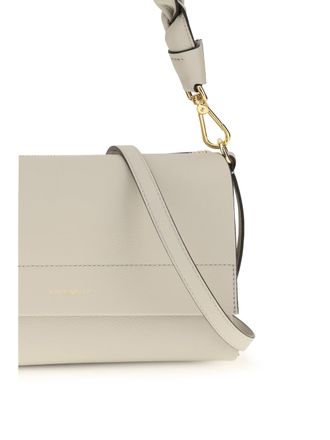 Coccinelle Womens Shoulder Bag Boheme Eucalyptus-Taupe Calf Leather Eucalyptus/taupe
