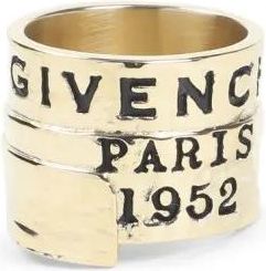 Givenchy Ring - Tape Golden Brass Ring - Gr. 54 - in Mehrfarbig - für Damen