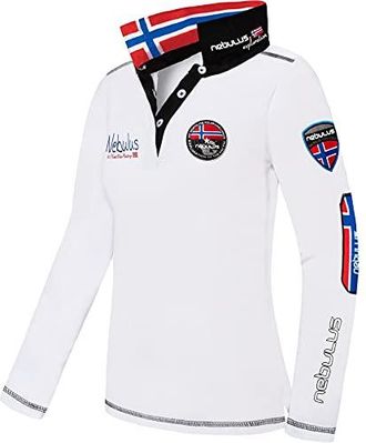 Nebulus Polo Sweater BENTY (W084) pour femme, Blanc., M