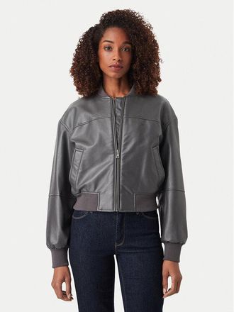 Guess Bomberjacke W6YL01 W2525 Grau Regular Fit