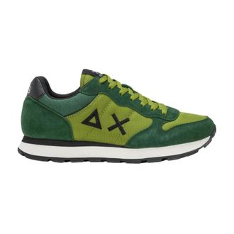 Sun 68 Gr&uuml;ner Wildleder-Nylon Casual Sneaker - - Shoes - Herren - Gr&uuml;n - 41 EU
