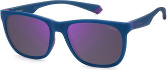 Polaroid Pld 2140/s 802/MF MT BL VLT Sunglasses Unisex Acetate, Standard, 18