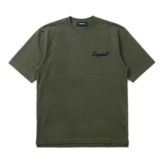 Dsquared2 Homme, Tops, Vert, Taille: L T-shirt Signature Coupe Ample
