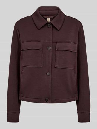 Soyaconcept Regular Fit Cardigan aus Modal-Mix mit klassischem Kragen
