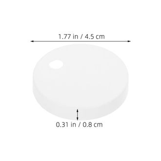 Aboofan 2 Paar Universelle Toilettenbolzenkappen aus Wei&szlig;em Kunststoff Dekorative Wc Schraubenabdeckungen f&uuml;r Toilettensitze Einfache Montage Langlebige Badez