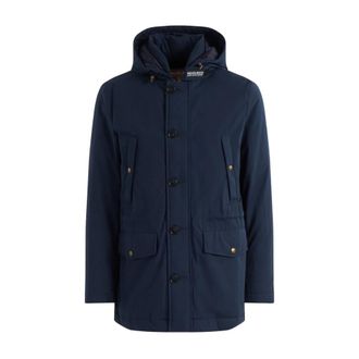 Woolrich Mountain Cloth Parka - - Coats - Herren - Blau - XL