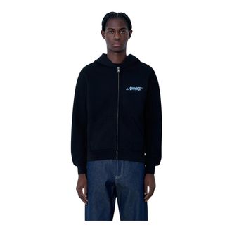 Awake NY Logo-Motiv Kapuzenpullover - - Sweatshirts & Hoodies - Herren - Schwarzk - XL