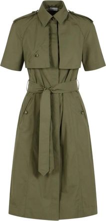 Burberry Femme, Robes, Vert, Taille: 30 FR Shirt Robes
