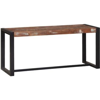 vidaXL Vidaxl - Bank Bunt Massivholz Altholz 100 x 35 x 45 cm Aussage-St&uuml;ck
