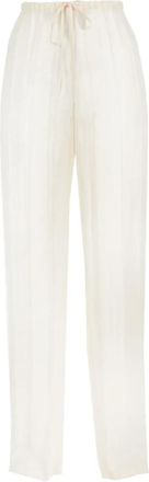 Dries Van Noten Femme, Pantalons, Beige, Taille: 42 FR Wide Pantalons
