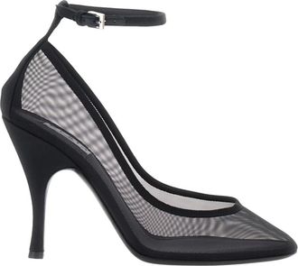 Alaia Escarpins en r&eacute;sille &agrave; brides - Femme - Chaussures - Noir - Taille: 37 EU