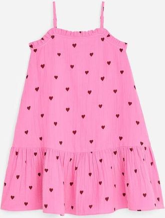 Arket Kleid Aus Baumwollmusselin -Braun