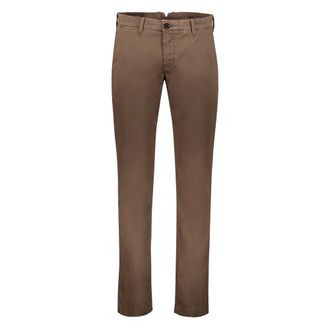 Moorer Pantalon Chino en Coton - Homme - Pantalons - Brun - Taille: W31