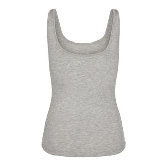Sofie Schnoor Hellgrauer Klassischer Top mit Rundhalsausschnitt - - Tops - Damen - Grau - XS