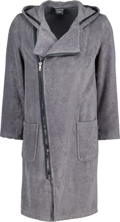 CawÖ Home Bademäntel Herren Kapuze New Zipper 6516 anthrazit-schwarz - 774 XL