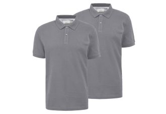 s.Oliver Poloshirt (2-tlg) 2 Kn&ouml;pfe, Logo-Stickerei, klassisch, sportive Piqu&eacute;-Struktur, 2er Pack