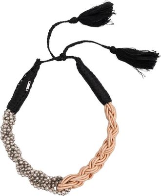 Alysi Femme, Accessoires, Multicolore, Taille: ONE Size Collier de perles tress&eacute;es
