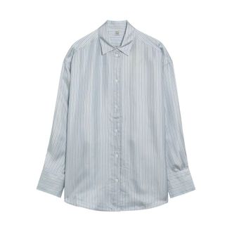 Toteme Femme, Blouses et Chemises, Multicolore, Taille: 40 FR Oversized Striped Shirt