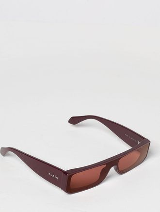 Alaia Rechteckige Sonnenbrille von aus Acetat mit Schriftzug-Logo