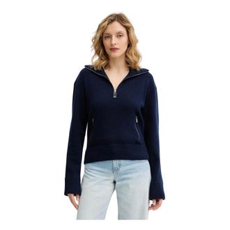 Victoria Beckham Damen, Strickwaren, Blau, MGr&ouml;&szlig;e