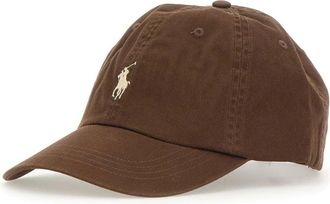 Polo Ralph Lauren Homme, Accessoires, Brun, Taille: ONE Size Casquette Baseball Mac Chocolat Logo Brod&eacute;