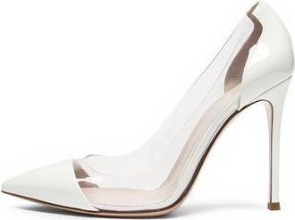 EDEFS Escarpins Femmes - Aiguille Talon - Soir&eacute;e Mariage Chaussures - Classiques Talons Femme - White - Taille 37