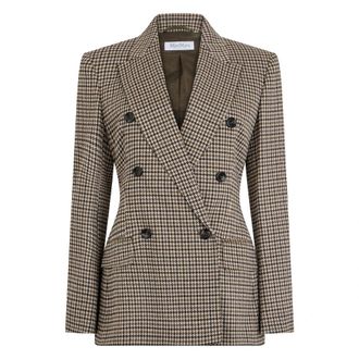 Max Mara Mxmeccelso Zweireihiger Blazer - - Jackets - Damen - Mehrfarbig - 3XS