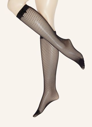 Falke Fein-Kniestr&uuml;mpfe Net schwarz