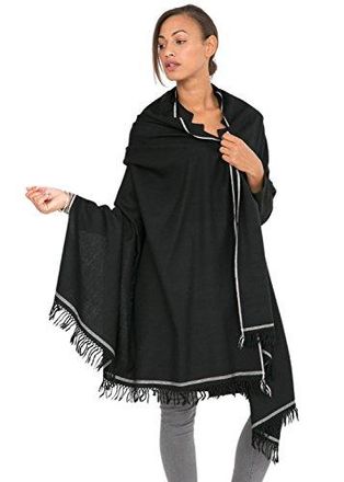 Likemary Chale Femme Hiver Chaud - Echarpes et Foulards XL - Grosse écharpe Laine - Large Pashmina Tissée à La Main et Commerce Équitable