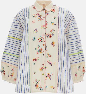 P&eacute;ro Bestickte Shirt-jacke