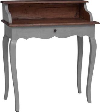 vidaXL Bureau d&Eacute;criture, Table d&Eacute;tude Rectangulaire, Bureau dOrdinateur, Table d&Eacute;criture Maison Int&eacute;rieur, Bois dAcajou Massif 80x40x92 cm