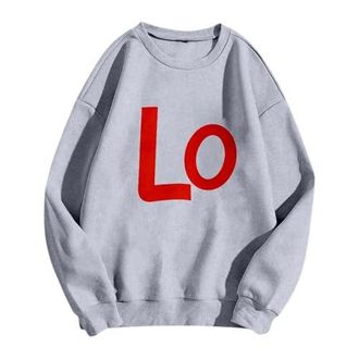 Generic Pull Femme Automne Hiver Sweat-shirt Col Rond Manches Longues Pull sans Capuche Haut Saint Valentin Pull Saint-Valentin Sweatshirt pour Femmes Hommes 