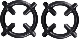 Aboofan 2 Stück Teiliges Gusseisen Kaffeekannen Herdrost Rutschfeste Universelle Gasherd Topfhalterung für Kleine Töpfe und Kannen Stabile Herdunterlage für K