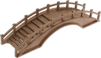 BESPORTBLE Miniatur Holz Bogenbr&uuml;cke aus Stabilem Holz Material Langlebiges Mini Gartenbr&uuml;cke Modell f&uuml;r Mikrolandschaften Dekorative Kleine Br&uuml;ckenskulptur f&uuml;r 