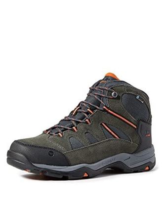 Hi-Tec Hi-Tec Banderra II WP Wide, Chaussures de Randonnée Hautes Homme, Gris (Charcoal/Graphite/Burnt Orange 51), 43 EU