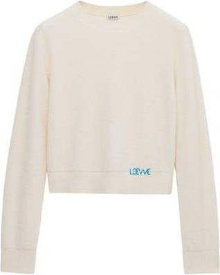 Loewe Pull droit brod&eacute; en laine