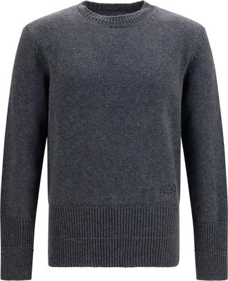 Maison Margiela Wollpullover mit Rundhalsausschnitt - - Knitwear - Herren - Grau - M