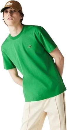 Lacoste Homme, Tops, Vert, Taille: L T-shirt en coton &agrave; col rond