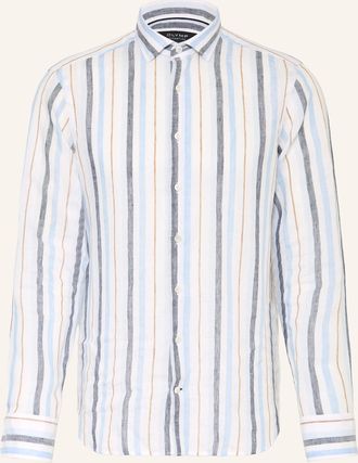 Olymp Olymp Signature Leinenhemd Casual Tailored Fit blau