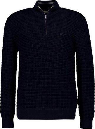 GANT Herren Pullover blau Baumwolle unifarben