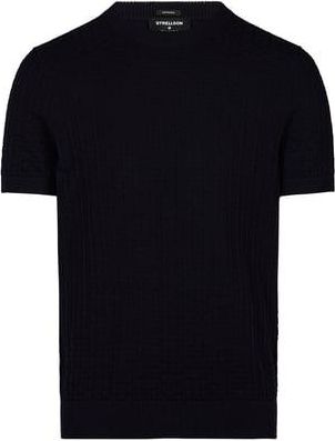 Strellson Pull en maille &agrave; manches courtes en coton et soie