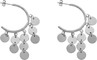 Dansk Copenhagen Nora Statement Hoop - - Accessories - Damen - Grau - ONE SIZE