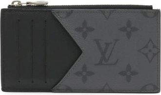 Louis Vuitton Porte-cartes porte-monnaie Monogram Eclipse Reverse doccasion - Femme - Pre-owned - Gris - Taille: ONE Size