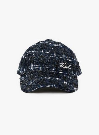 Karl Lagerfeld Casquette K signature en tweed